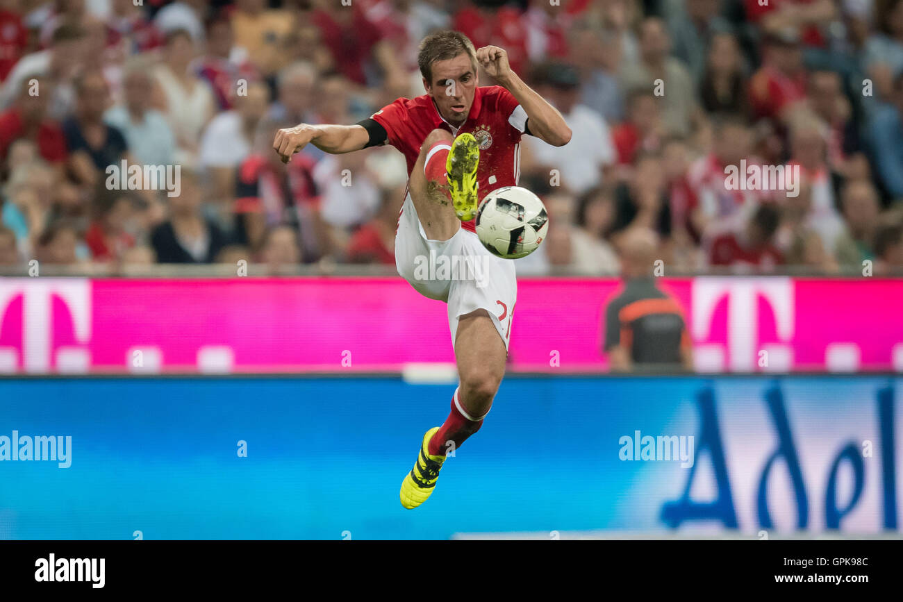 Munich, Germany. 26th Aug, 2016. Bayern's Philipp Lahm in action during ...
