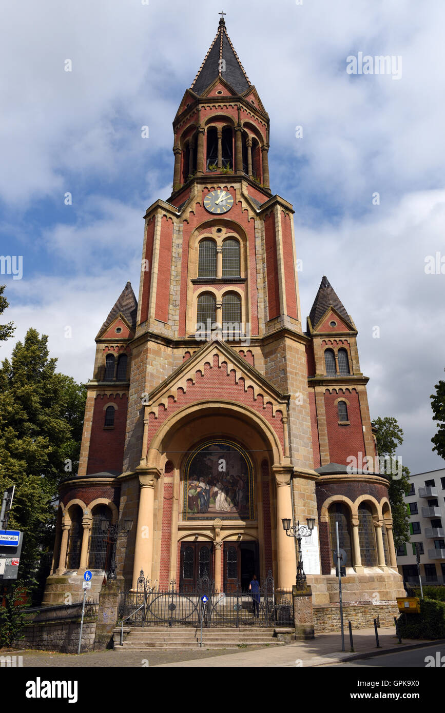 Essen, Germany. 3rd Sep, 2016. The Evangelic Kreuzeskirche (Cross's ...