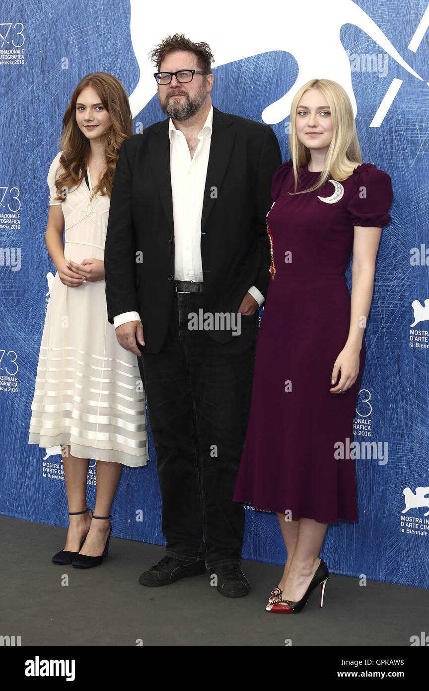 Venice, Italien. 03rd Sep, 2016. Emilia Jones, Martin Koolhoven and ...