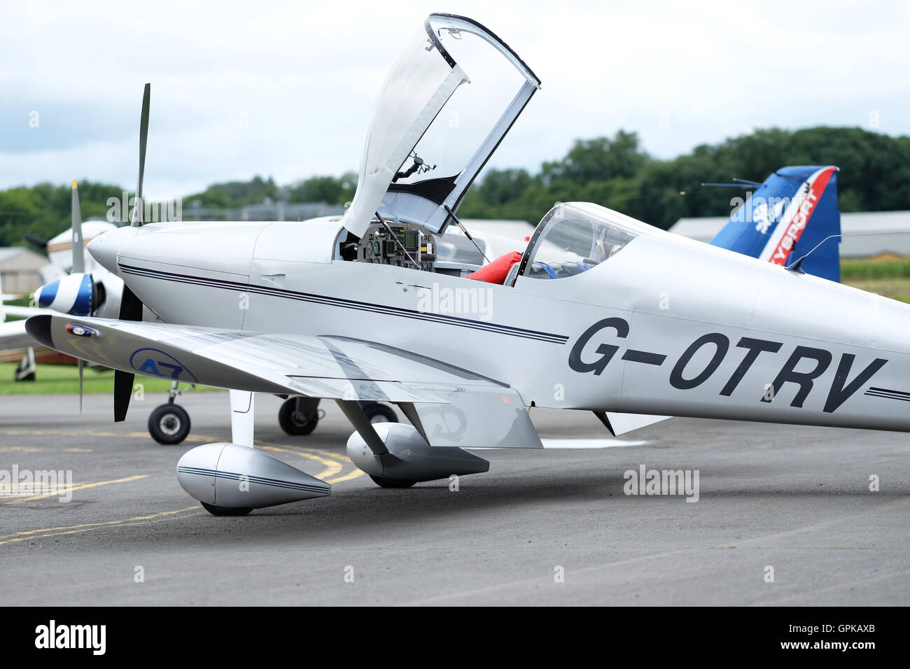 Vans RV-6 G-OTRV kit built two seat light aircraft Stock Photo - Alamy