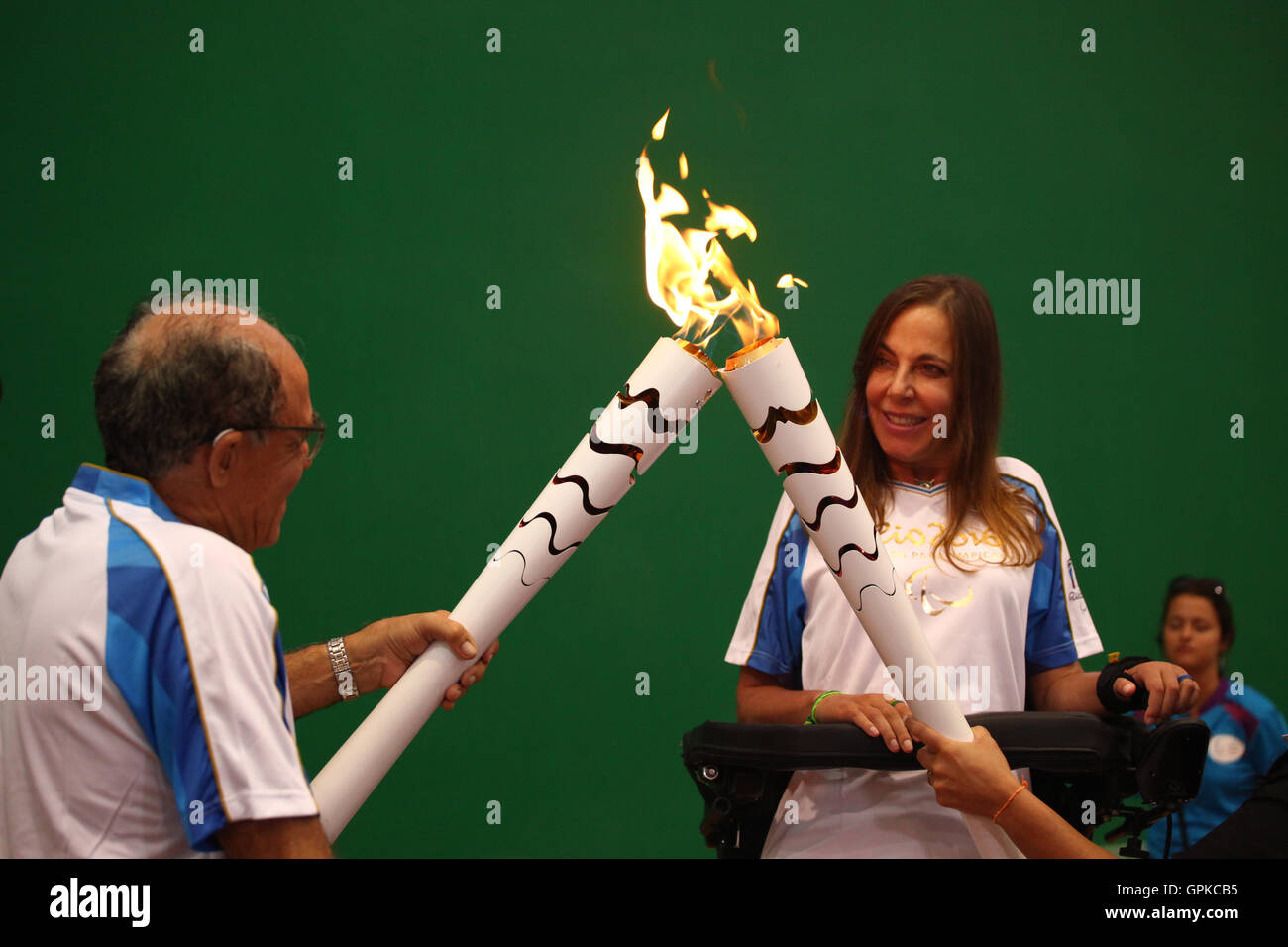 SÃO PAULO, SP - 04.09.2016: PASSAGE OF THE PARALYMPIC TORCH IN SP ...