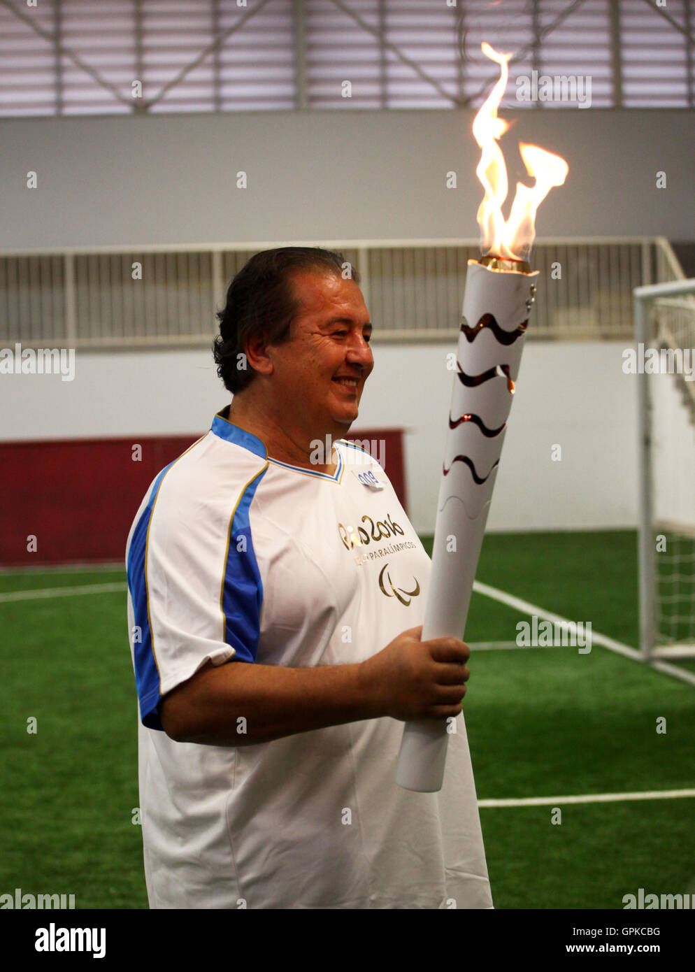 SÃO PAULO, SP - 04.09.2016: PASSAGE OF THE PARALYMPIC TORCH IN SP ...