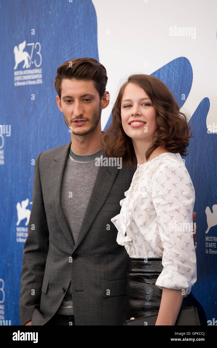 Venice, Italy. 03rd Sep, 2016. Pierre Niney and Paula Beer at the ...