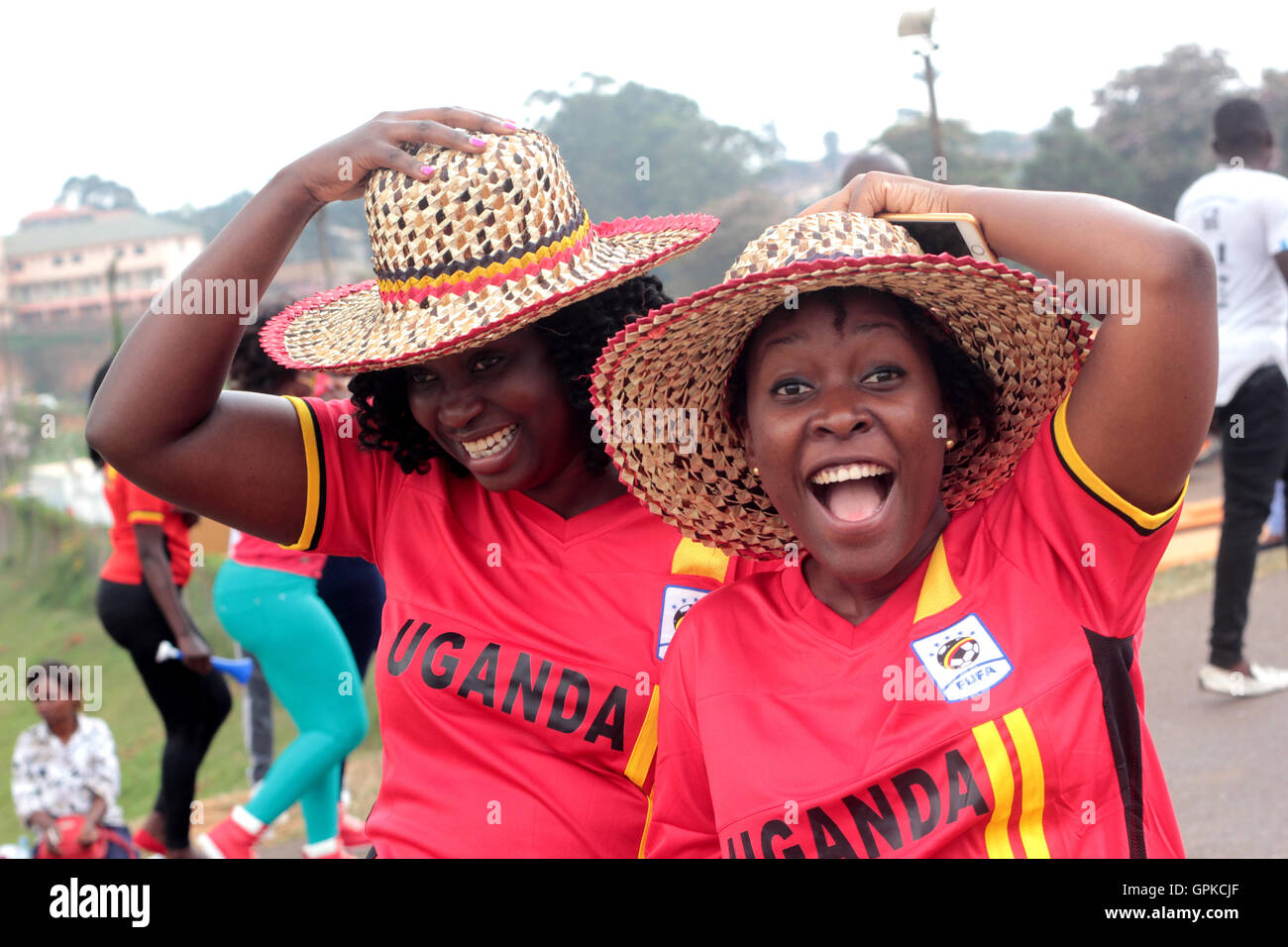 Kampala, Uganda. September 4, 2016. A Uganda Cranes fans show of the ... Kampala, Uganda. September 4, 2016. A Uganda Cranes fans show of the ...