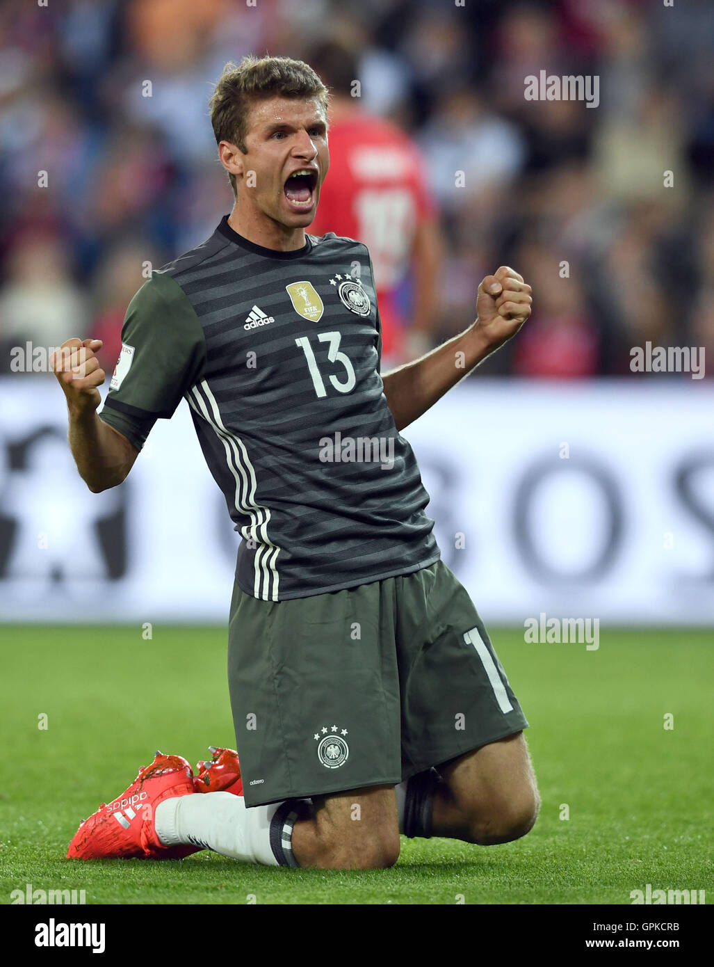 Oslo, Norway. 04th Sep, 2016. Thomas Mueller of Germany celebrates ...
