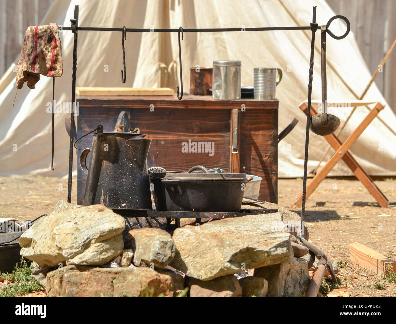 Sacramento, California, USA. 4 September 2016. Gold Rush camp at Gold ...