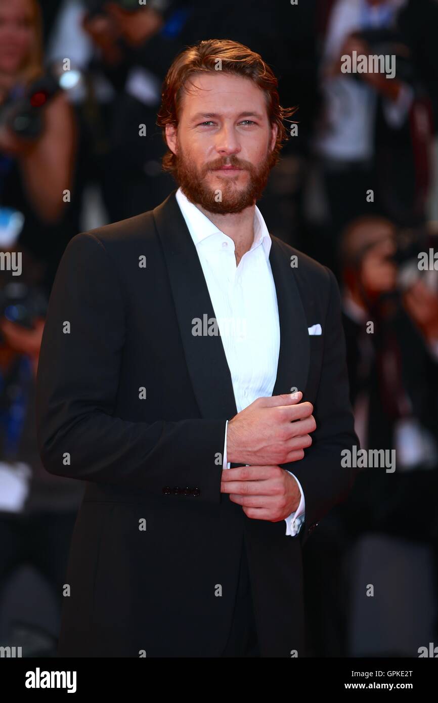 Venice, Italy. 4th Sep, 2016. Actor Luke Bracey arrives for the ...