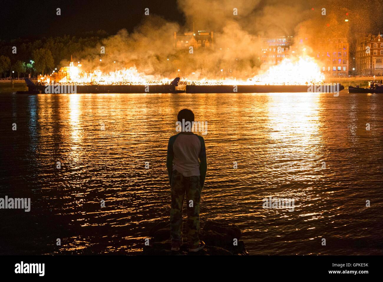 London, Great Fire of London which swept through the central parts of ...