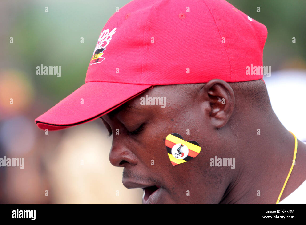 Kampala, Uganda. September 4, 2016. Uganda Cranes fans are full of joy ... Kampala, Uganda. September 4, 2016. Uganda Cranes fans are full of joy ...