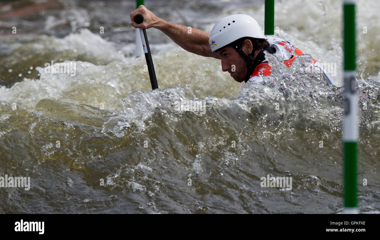Slovakian Matej Benus won in the C1 men final of the 2016 ICF Canoe ...