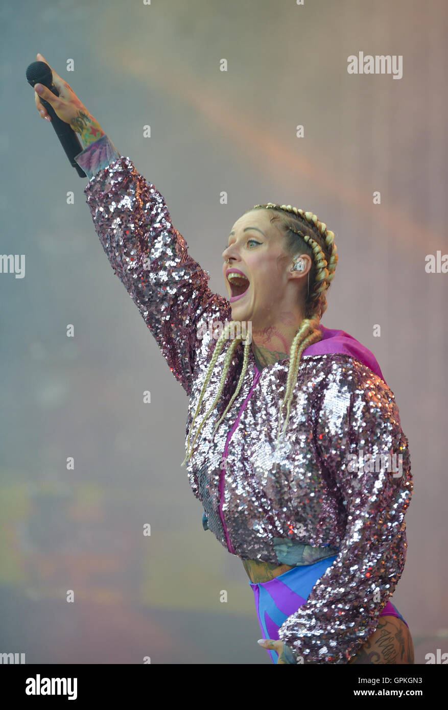 Puettlingen, Germany. 13th Aug, 2016. Jennifer Weist as Jennifer ...