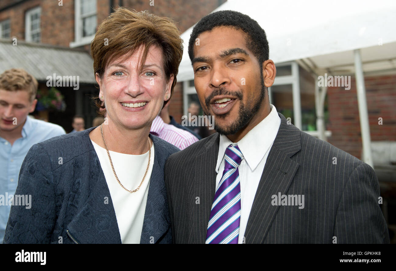 Gloucester, UK. 4th September, 2016. Diane James MEP, UKIP leadership ...