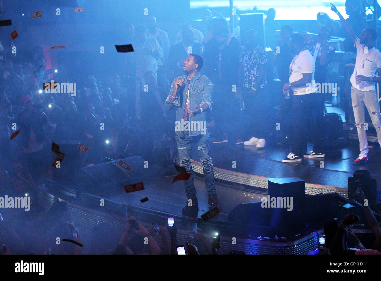 Las Vegas, Nevada, USA. 4th Sep, 2016. Rapper Meek Mills performs in ...