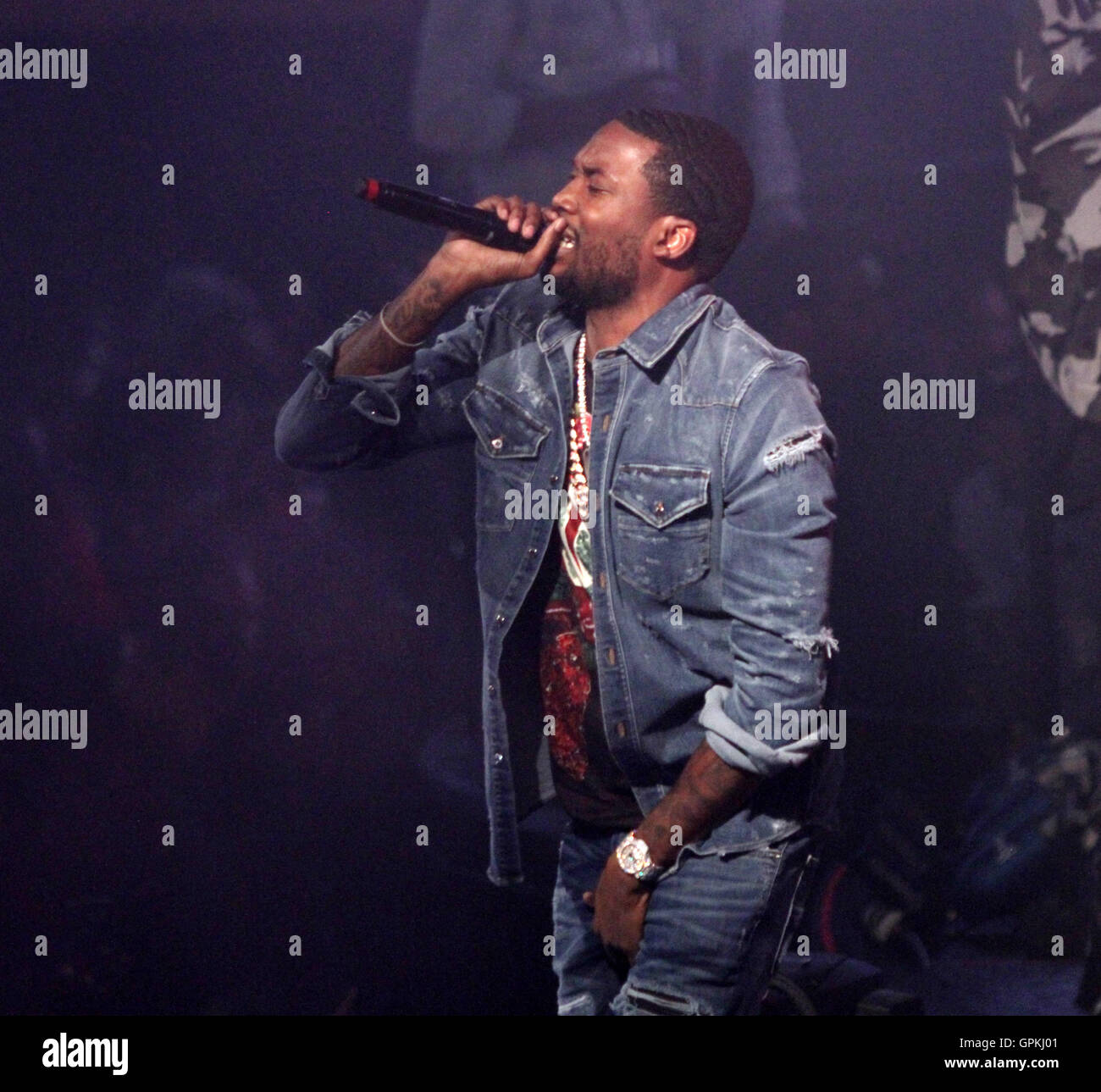 Las Vegas, Nevada, USA. 4th Sep, 2016. Rapper Meek Mills performs in ...