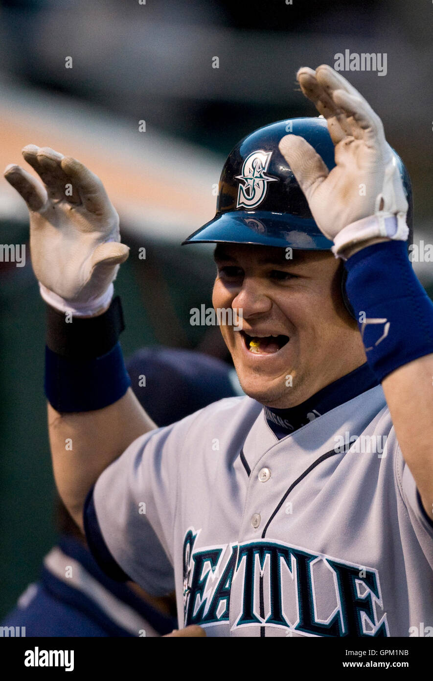 Seattle mariners catcher rob johnson hi-res stock photography and ...
