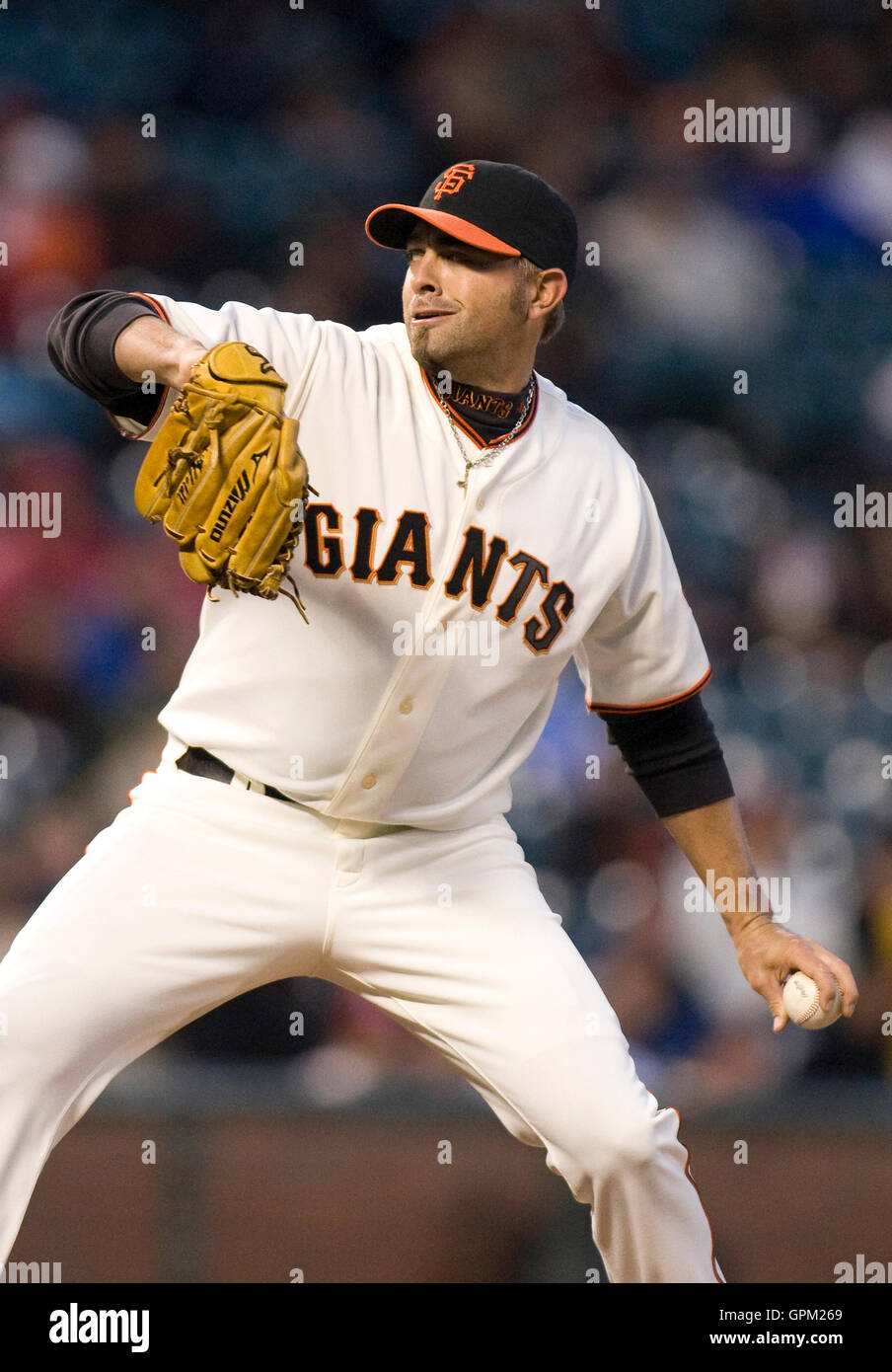 April 11, 2010; San Francisco, CA, USA; San Francisco Giants relief pitcher Jeremy Affeldt (41 ...