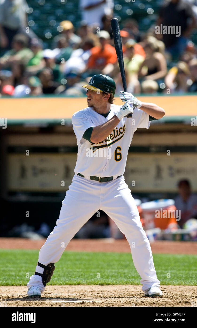 April 18, 2010; Oakland, CA, USA; Oakland Athletics right fielder ...