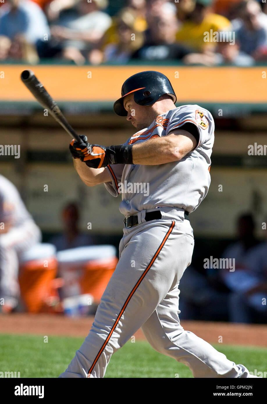 April 18, 2010; Oakland, CA, USA; Baltimore Orioles second baseman Ty ...