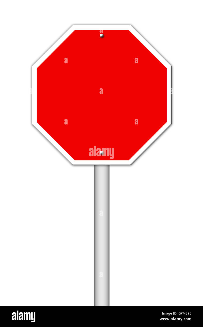 red blank sign Stock Photo - Alamy