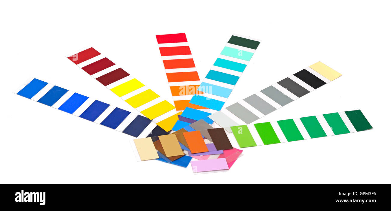 closeup color guide Stock Photo - Alamy