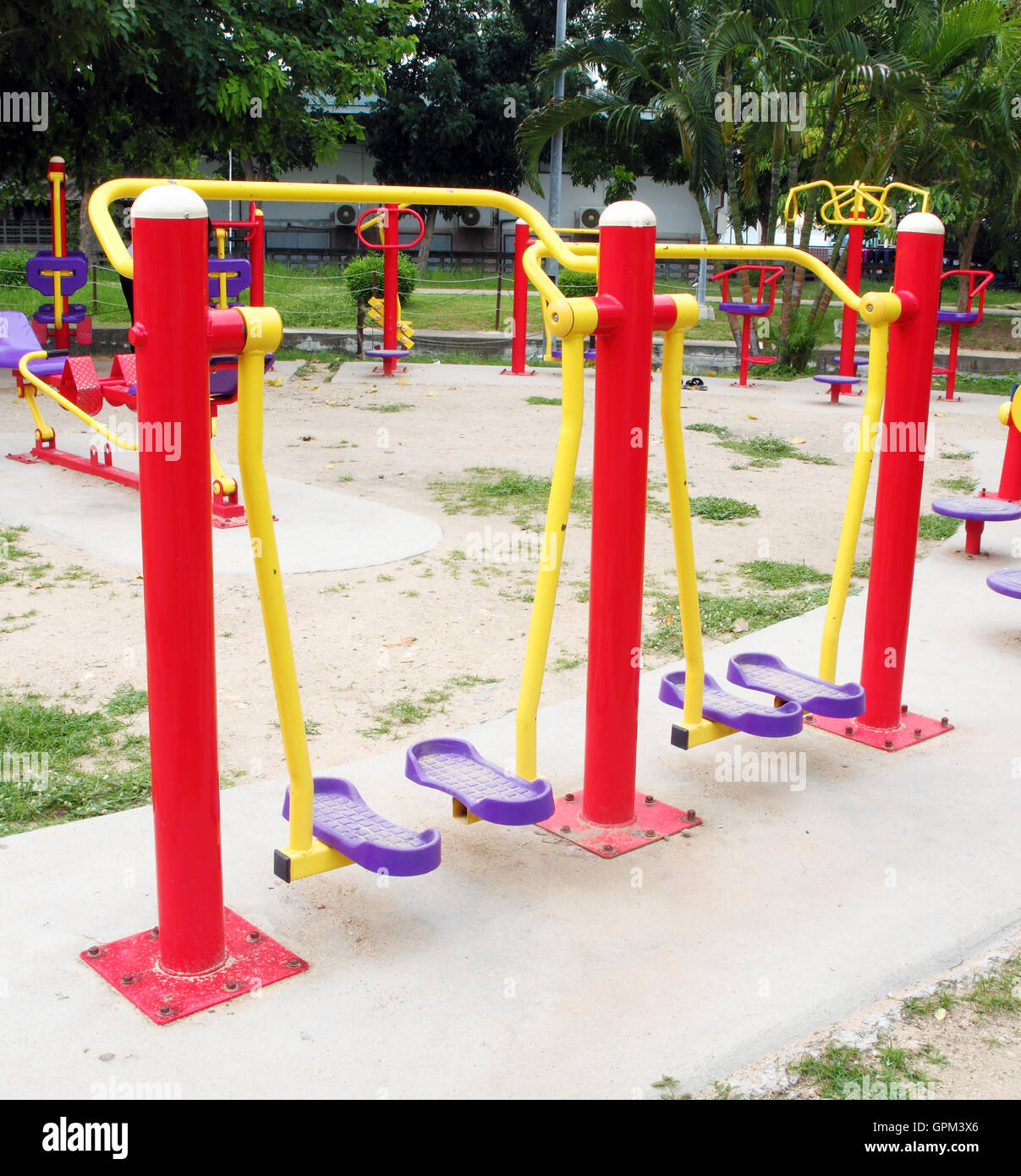Playground for exercise Stock Photo - Alamy