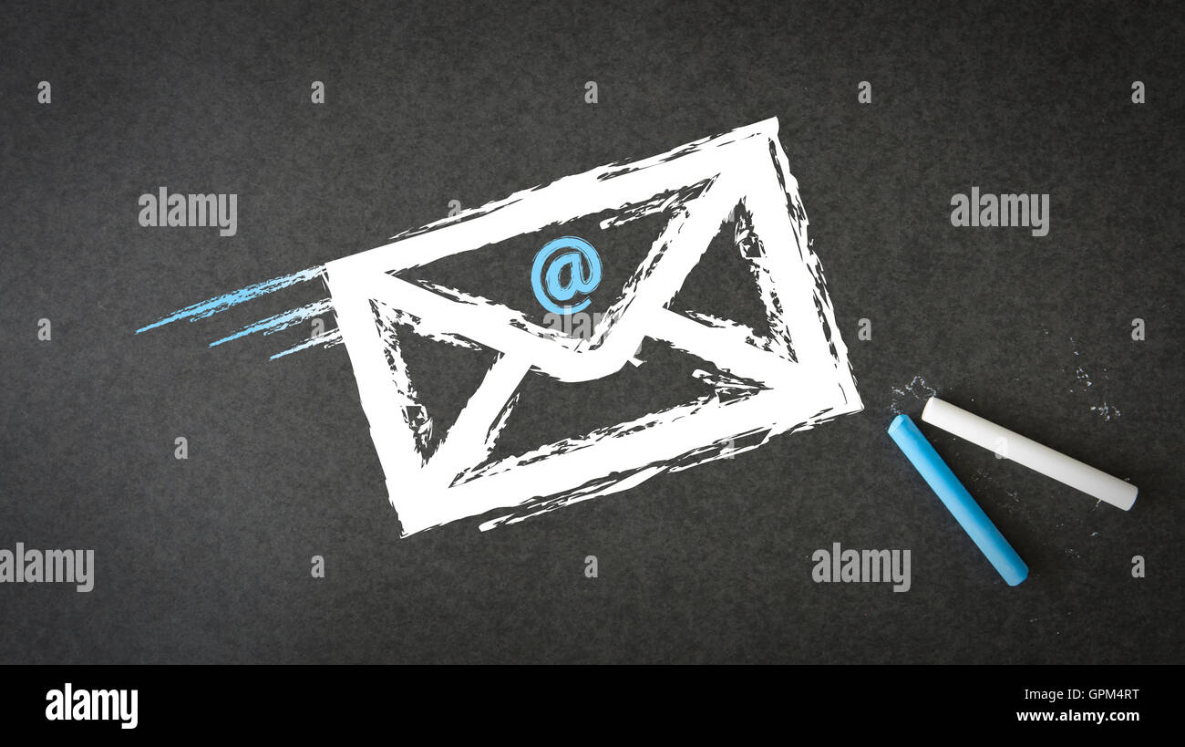 Chalkboard envelope hi-res stock photography and images - Alamy