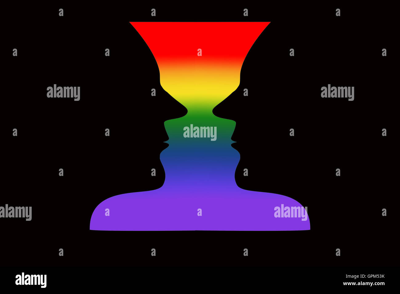 Vase with multiple faces hi-res stock photography and images - Alamy