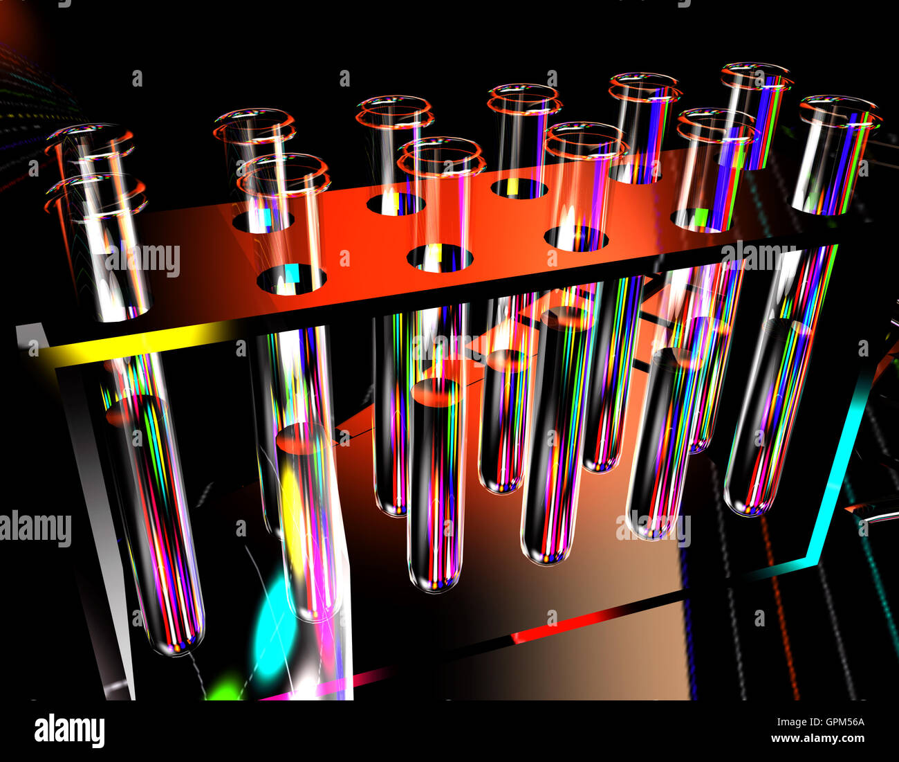 Science background with test tubes Stock Photo - Alamy
