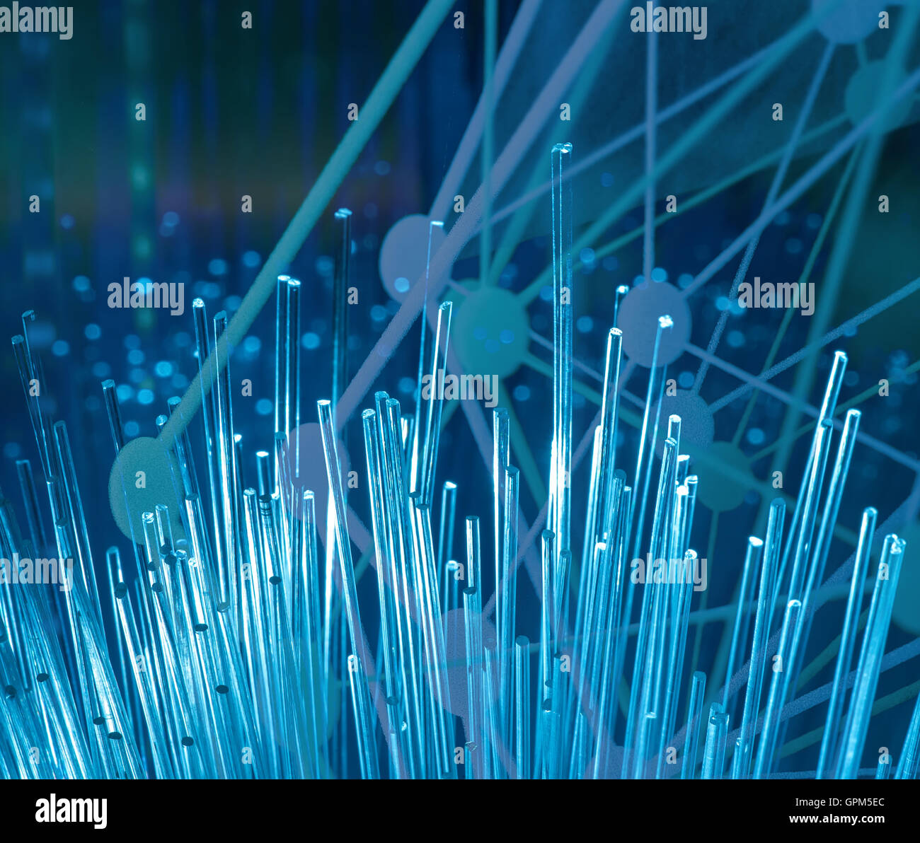 Internet technology fiber optic background Stock Photo - Alamy