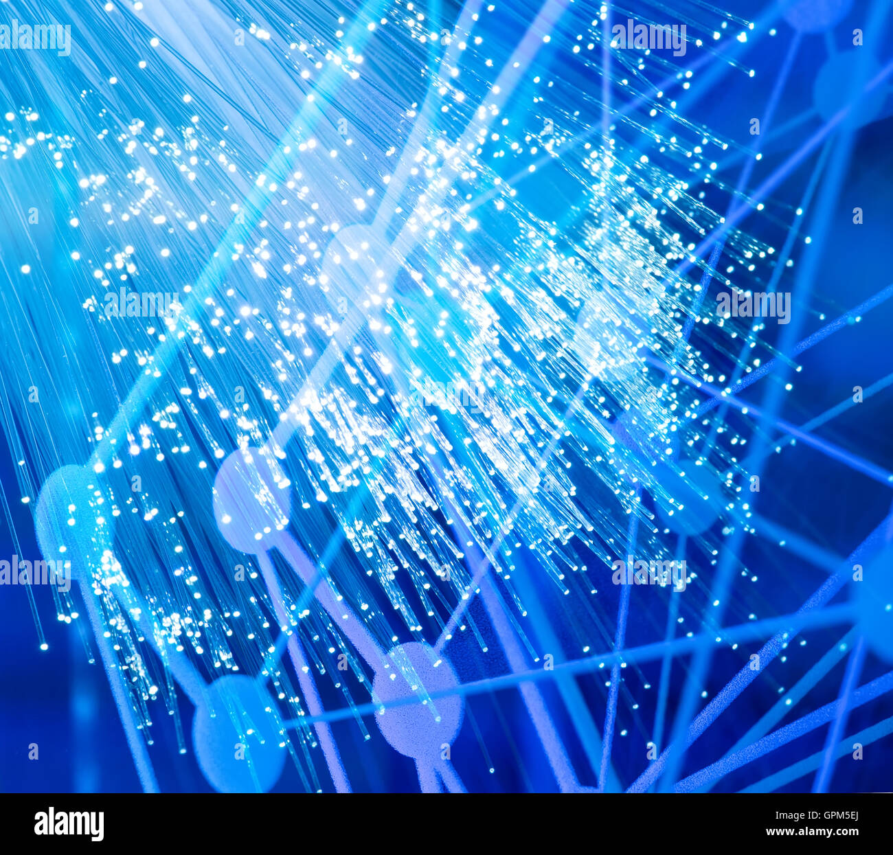 Internet technology fiber optic background Stock Photo - Alamy