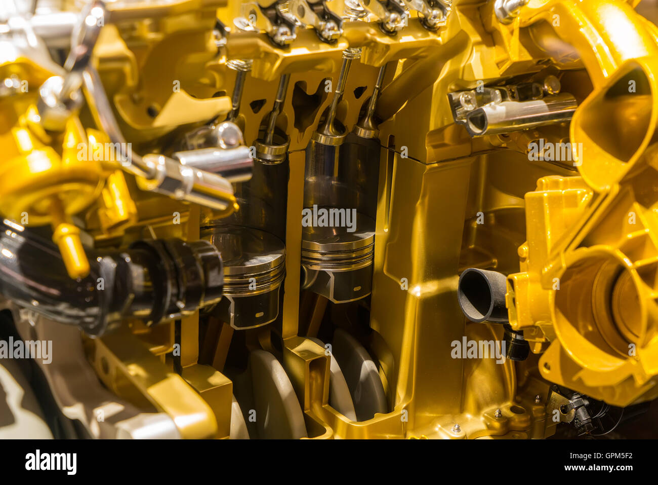 car engine section Stock Photo - Alamy
