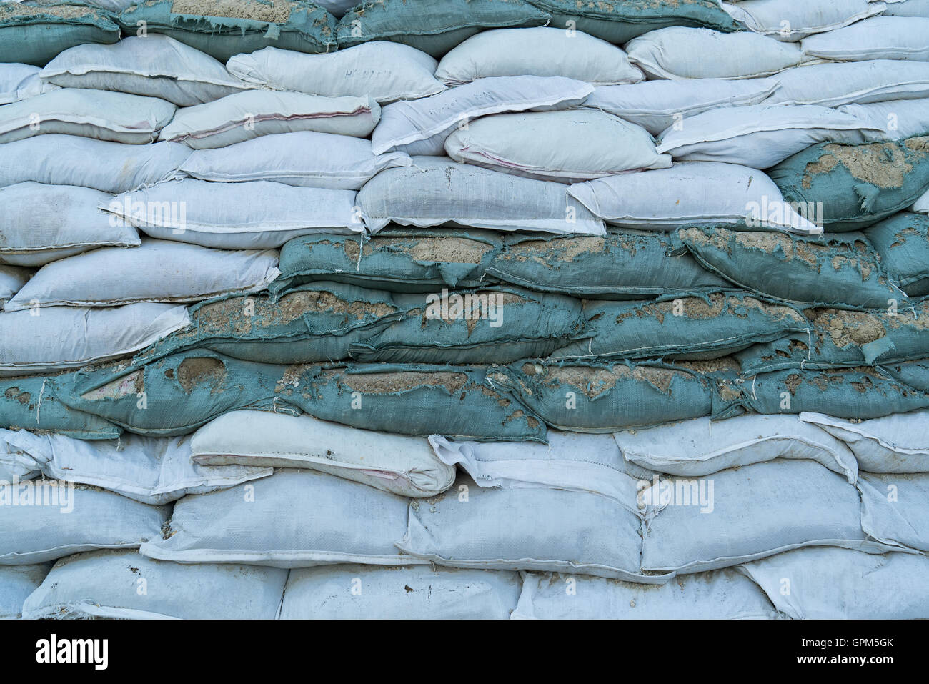 Flood Protection Sandbag Stock Photo - Alamy