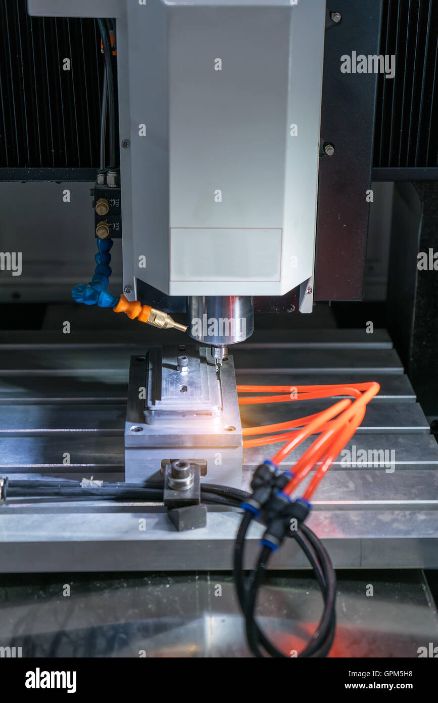 Details of CNC machine tools Stock Photo - Alamy