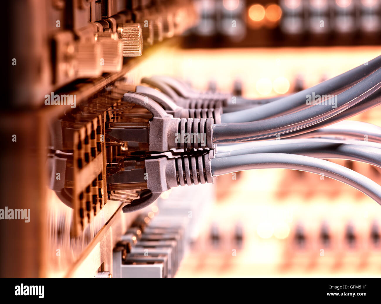 Network switch and ethernet cables,Data Center Concept Stock Photo - Alamy