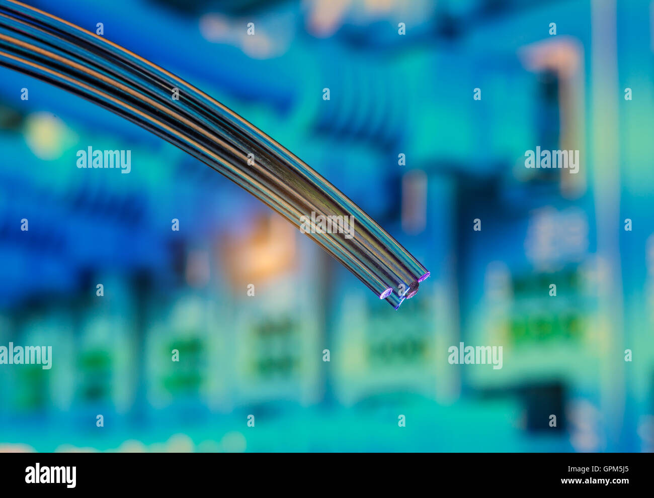Internet technology fiber optic background Stock Photo - Alamy