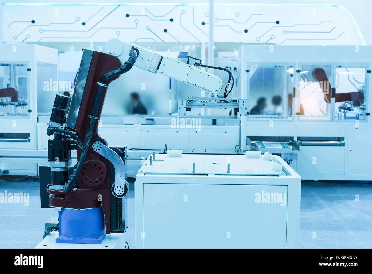 robotic hand machine tool at industrial manufacture factory Stock Photo ...