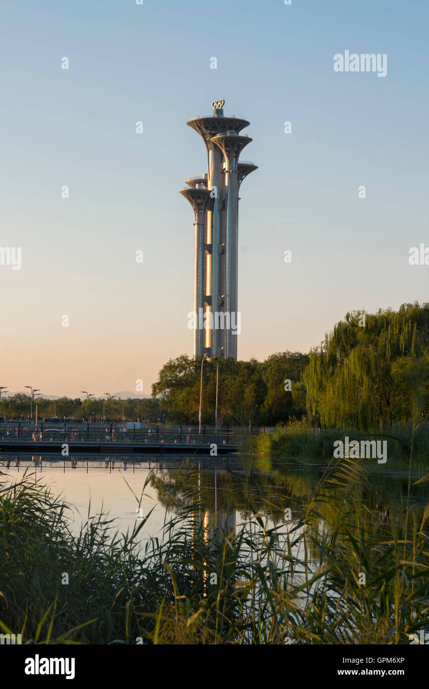 Ling Long Tower at Olympic Park in Beijing, China Stock Photo - Alamy