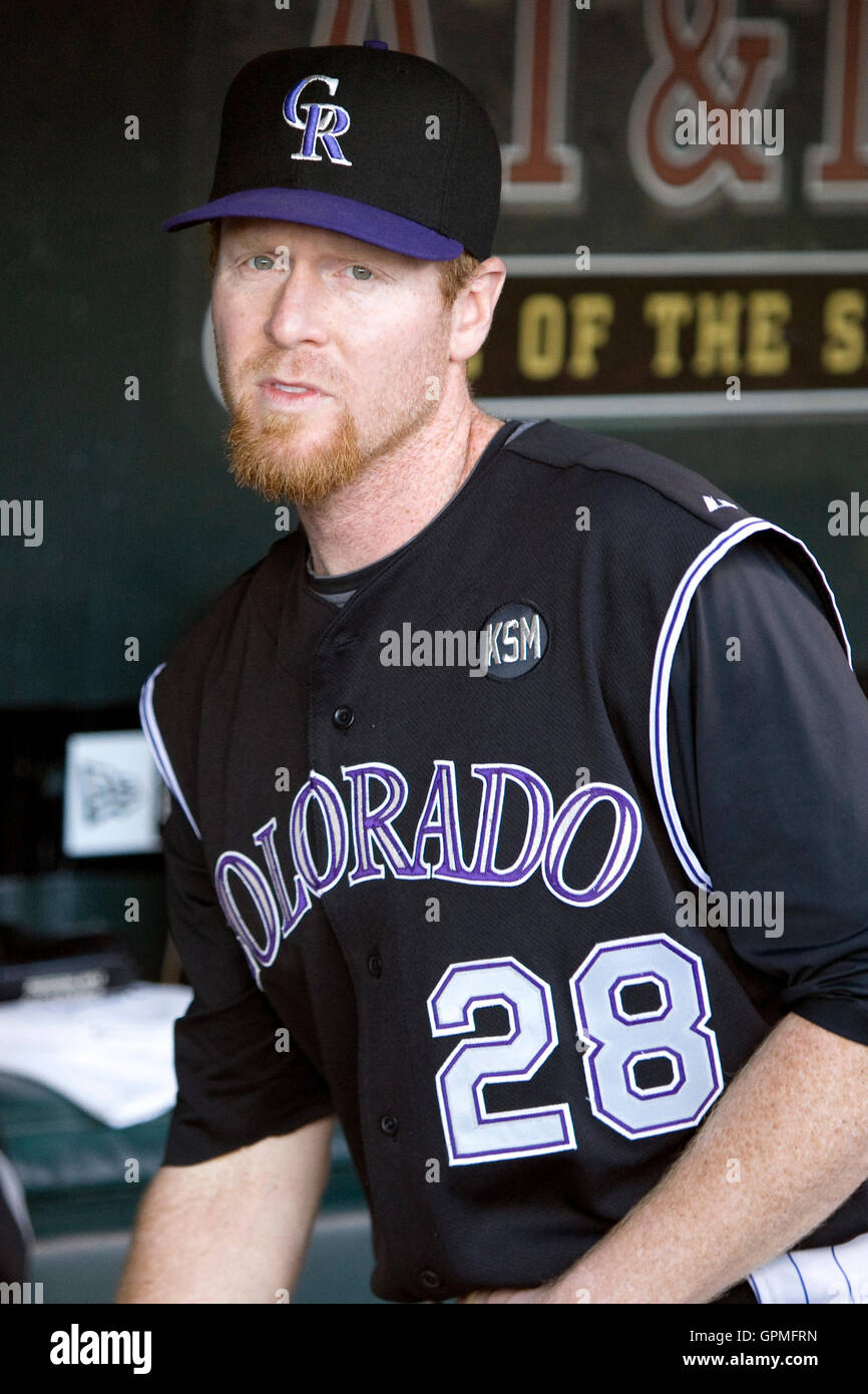 April 30, 2010; San Francisco, CA, USA; Colorado Rockies starting ...