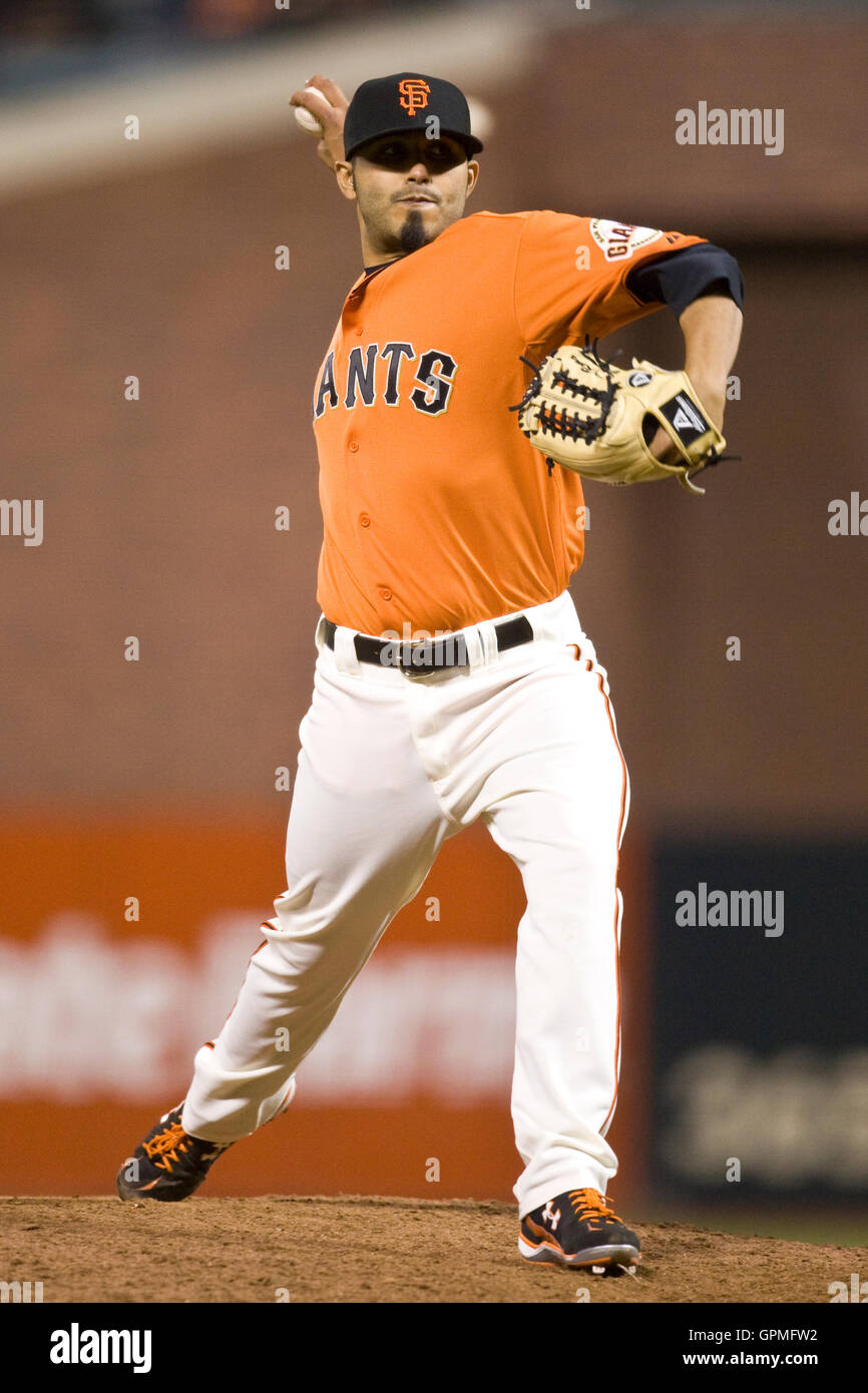 April 30, 2010; San Francisco, CA, USA; San Francisco Giants relief ...