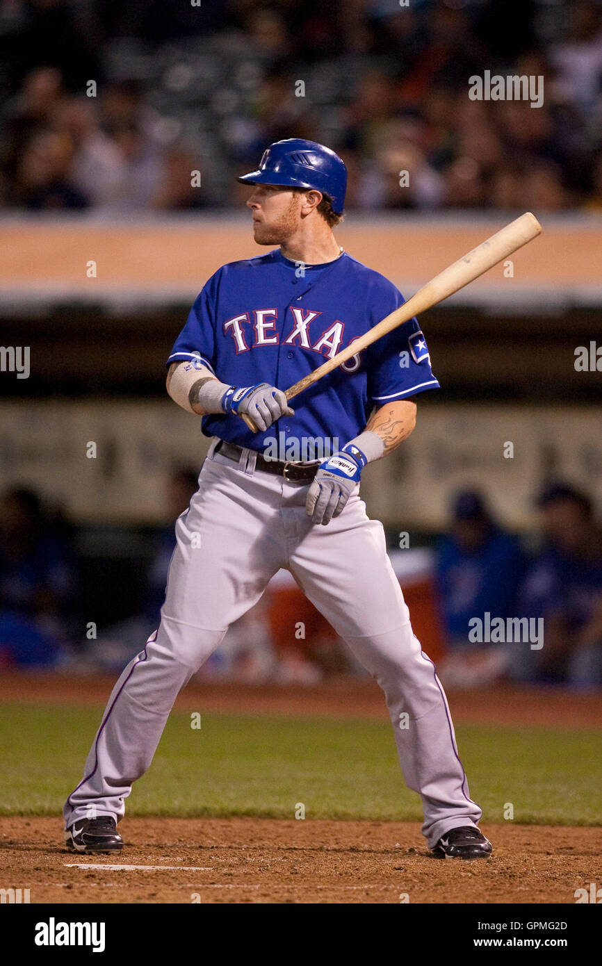May 4, 2010; Oakland, CA, USA; Texas Rangers left fielder Josh Hamilton ...