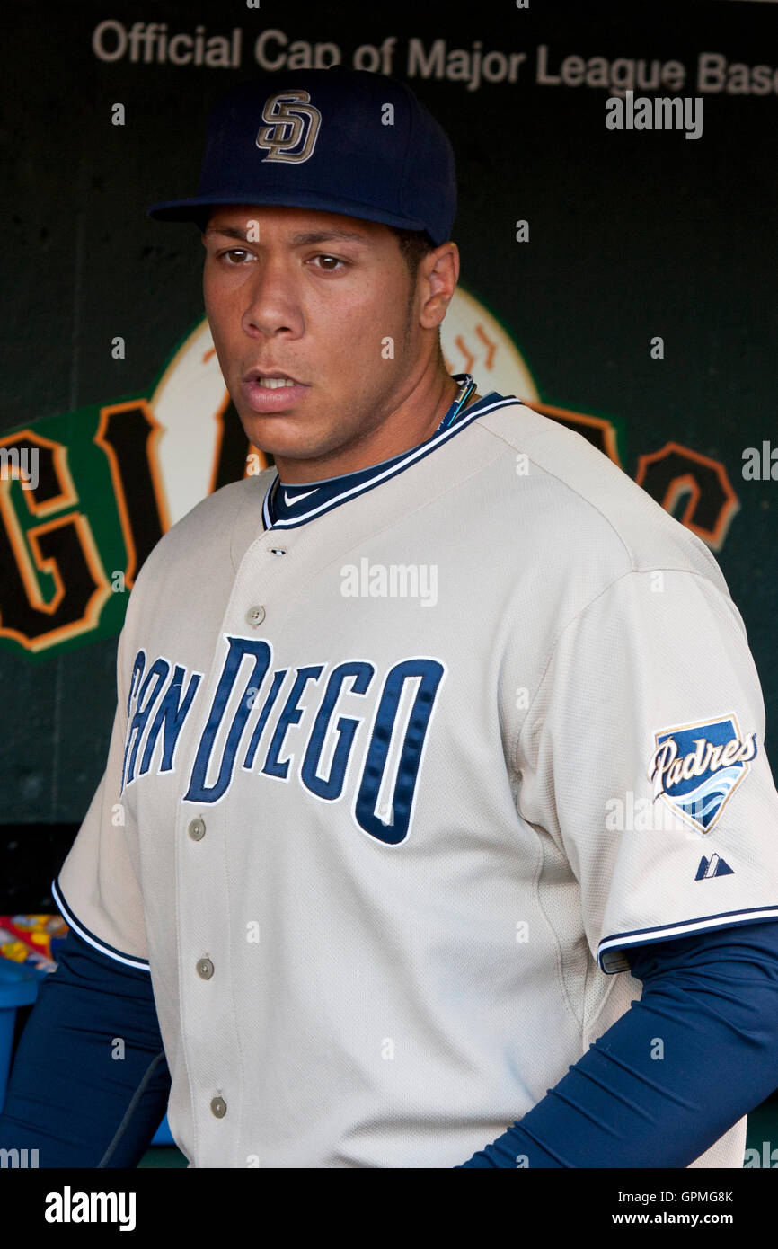 May 11, 2010; San Francisco, CA, USA; San Diego Padres left fielder ...