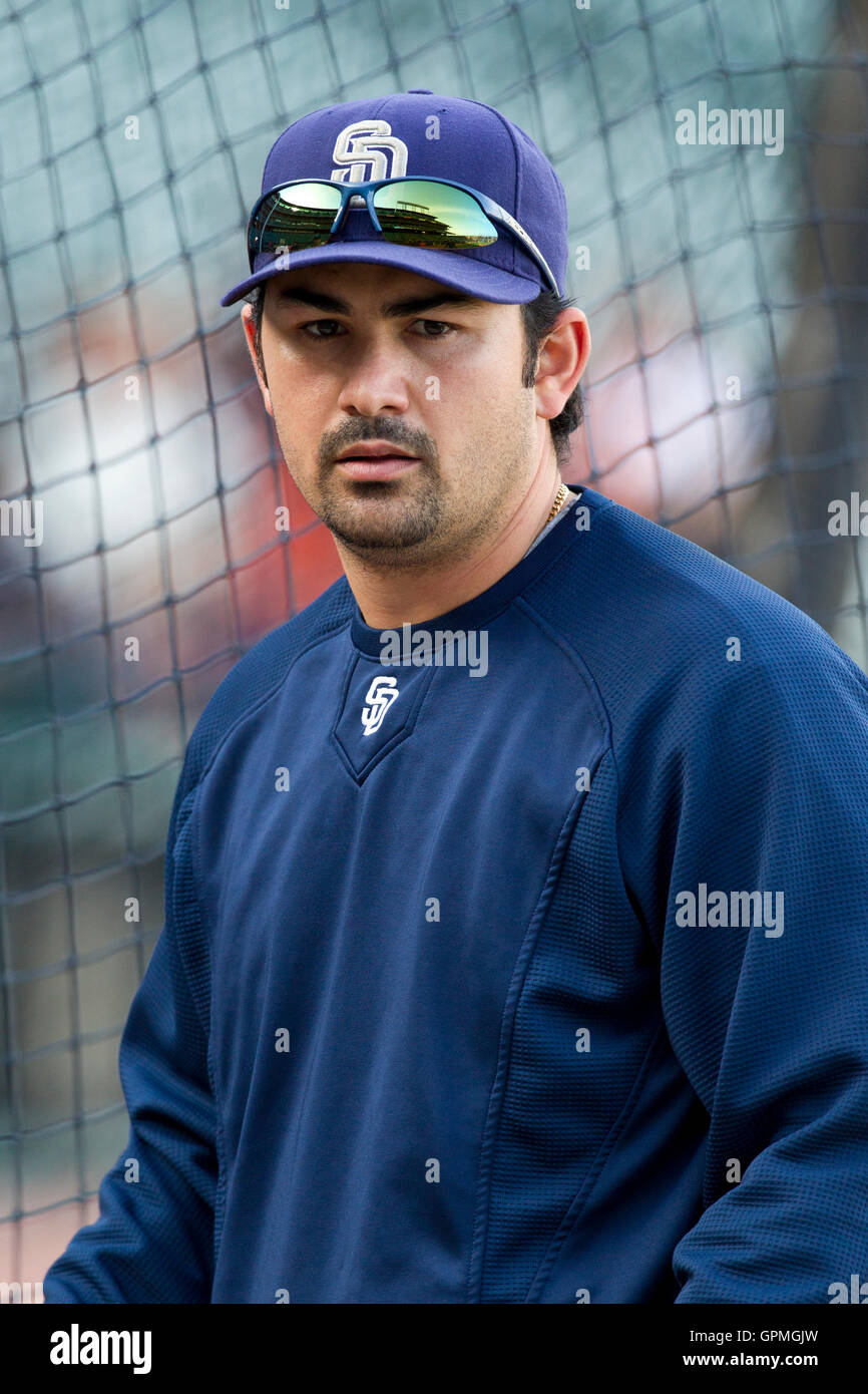 May 12, 2010; San Francisco, CA, USA; San Diego Padres first baseman ...