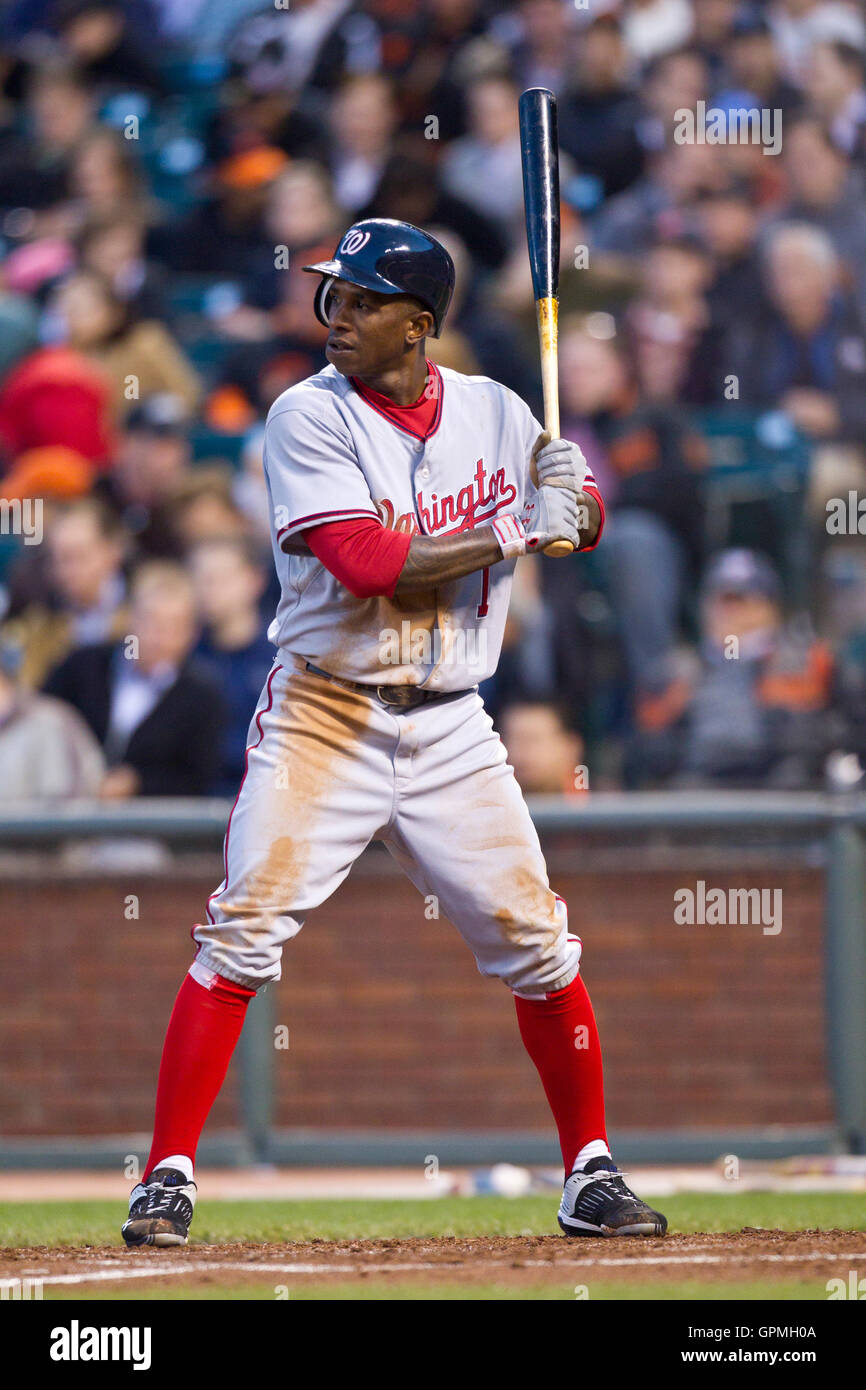 May 26, 2010; San Francisco, CA, USA; Washington Nationals center ...