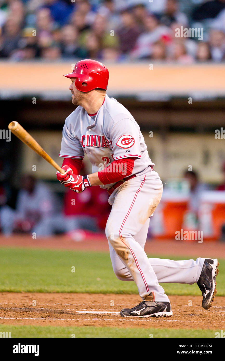 June 22, 2010; Oakland, CA, USA; Cincinnati Reds third baseman Scott ...