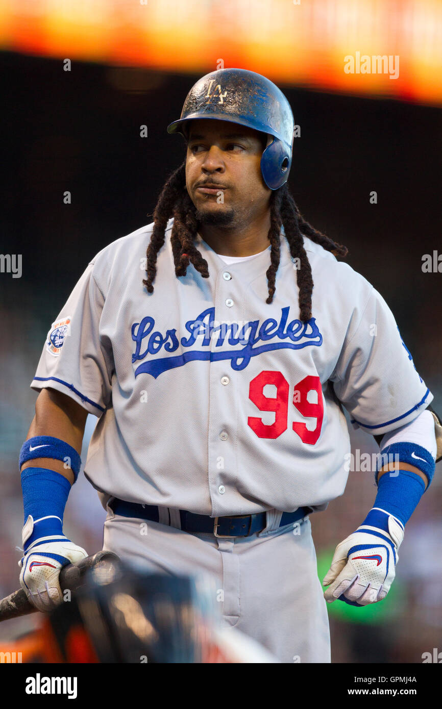 June 29, 2010; San Francisco, CA, USA; Los Angeles Dodgers left fielder ...