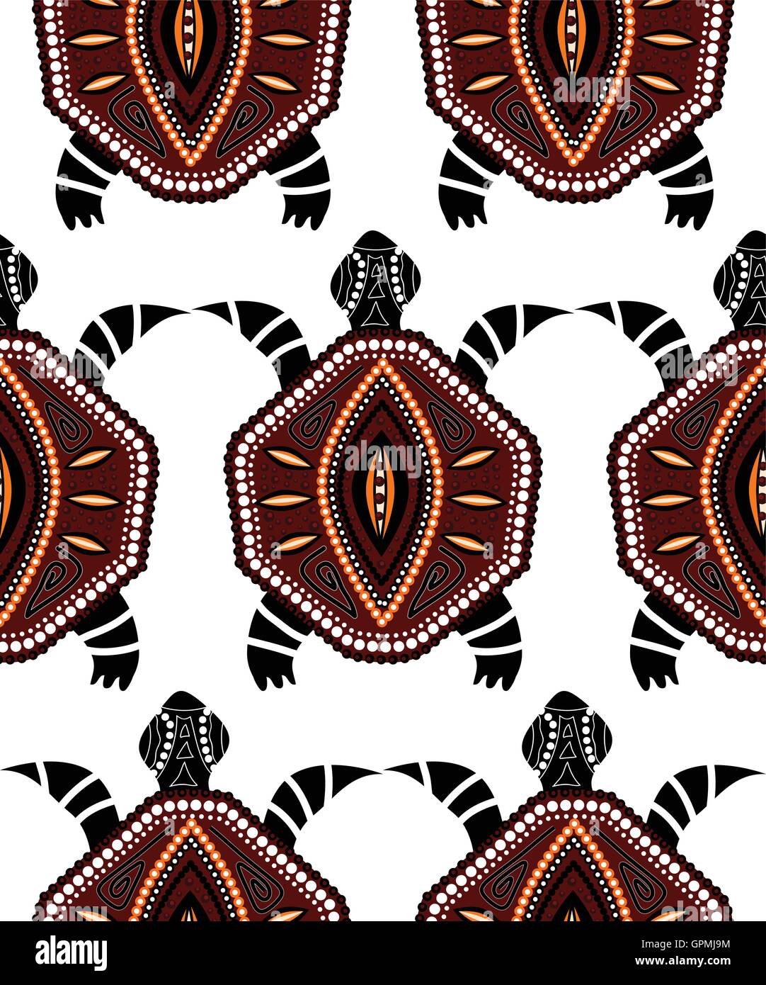 Seamless pattern with turtles Stock Vector Image & Art - Alamy