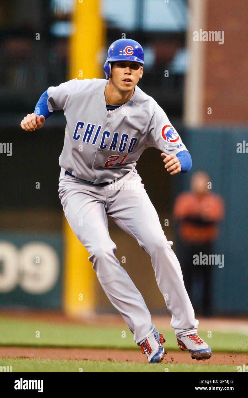 August 11, 2010; San Francisco, CA, USA; Chicago Cubs right fielder ...