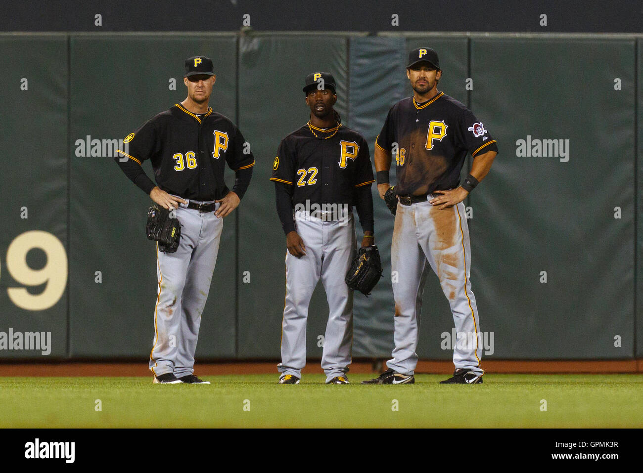 August 9, 2011; San Francisco, CA, USA; Pittsburgh Pirates left fielder ...