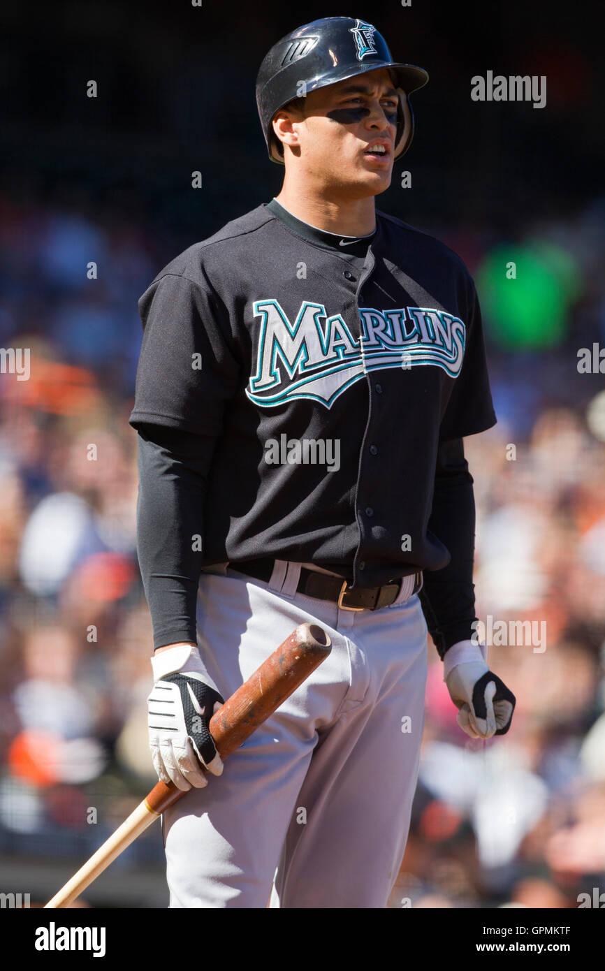 July 28, 2010; San Francisco, CA, USA; Florida Marlins right fielder ...