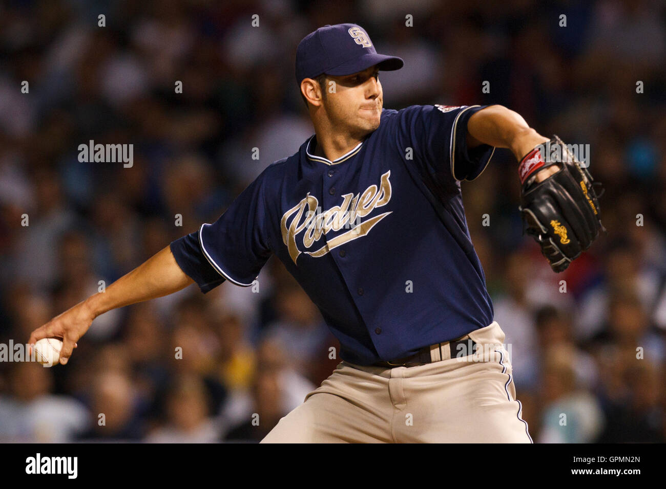 August 17, 2010; Chicago, IL, USA; San Diego Padres starting pitcher ...